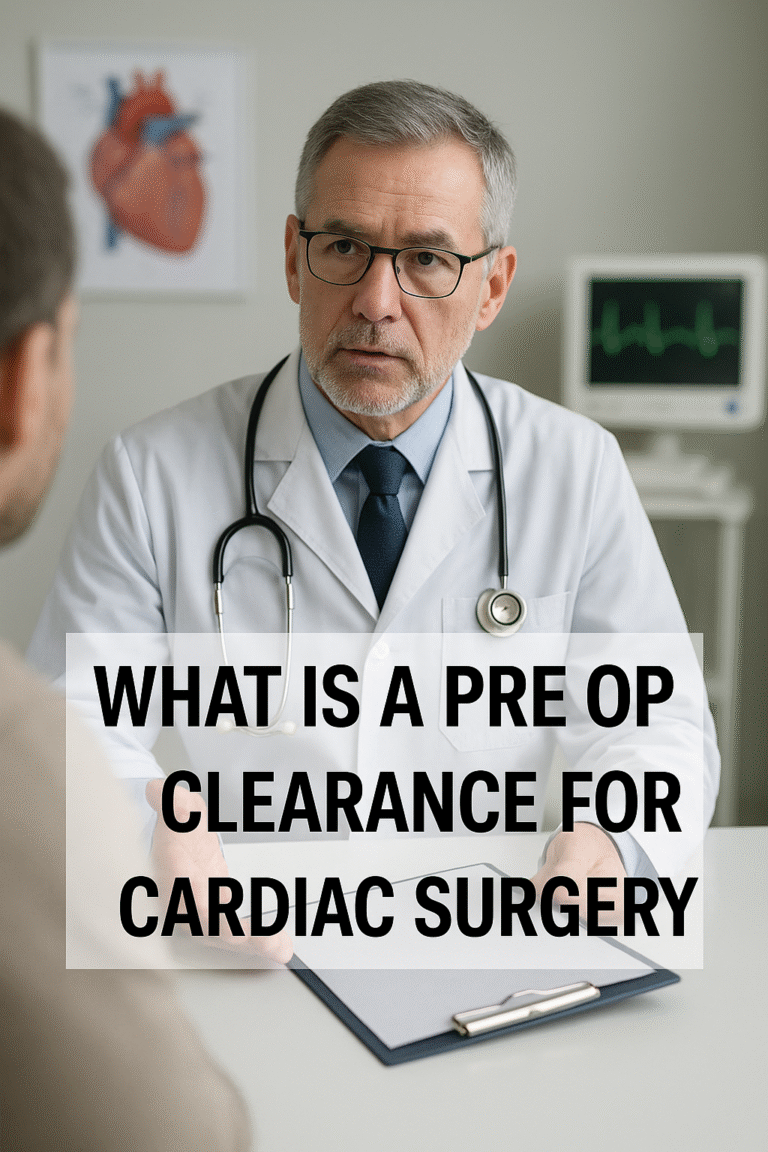 What is a Pre Op Clearance For Cardiac Surgery? - Sahara West